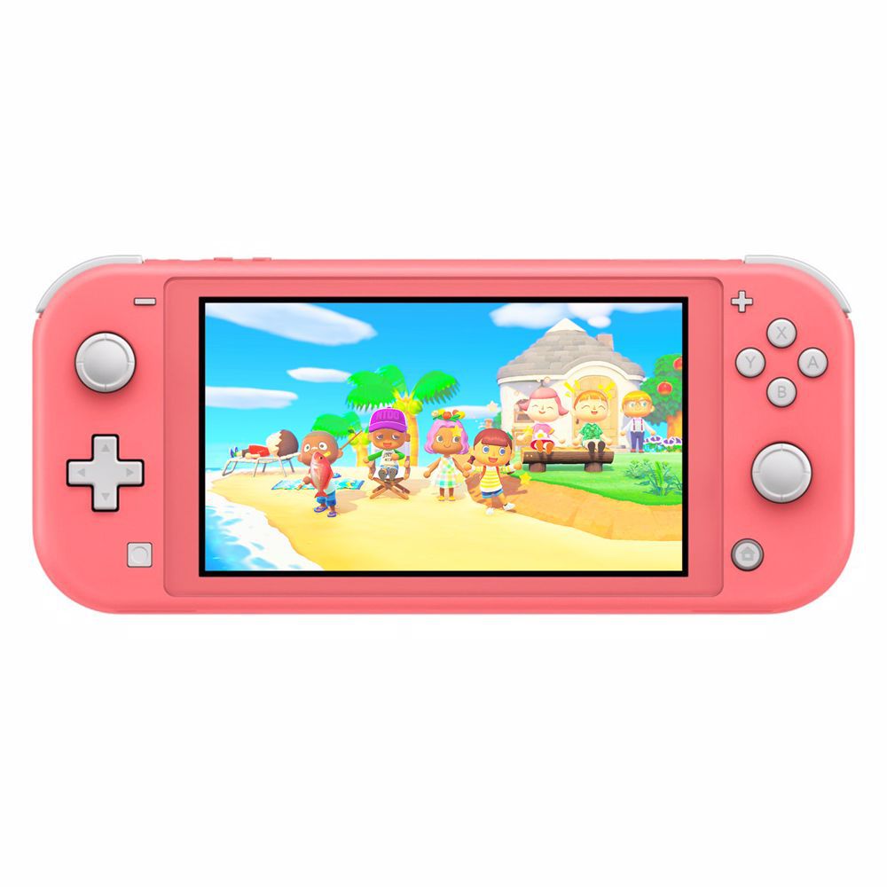 Nintendo Switch Lite Coral Animal Crossing www.espiaogames .br