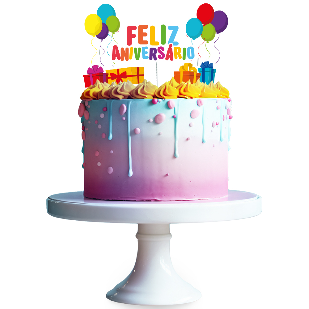 Bolo De Feliz Aniversario Para Bolo Parabéns A Você Presentes De