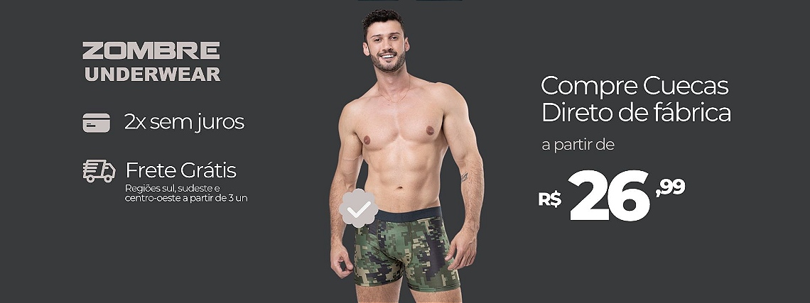 Loja Zombre - Underwear Masculino