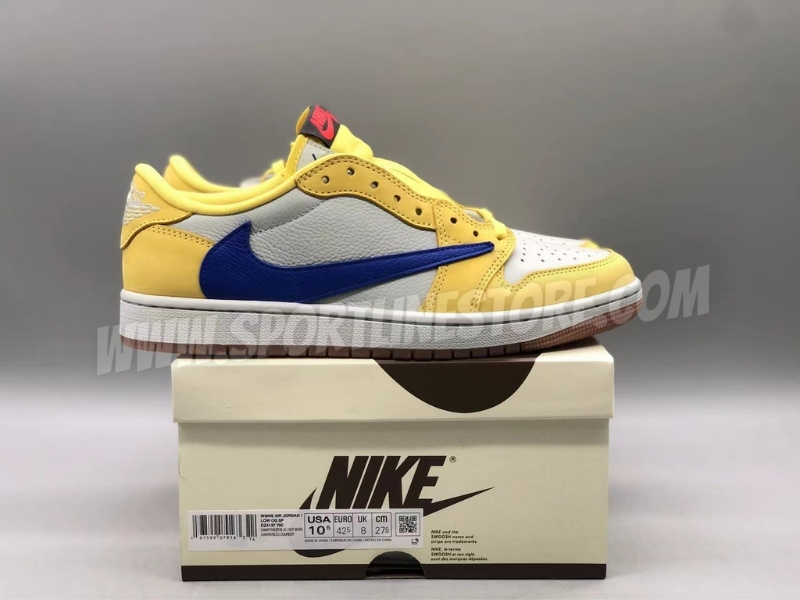 Tênis Air Jordan 1 Retrô Low OG SP x Travis Scott Canary Tênis Air Jordan 1 Retrô Low OG SP x Travis Scott Canary