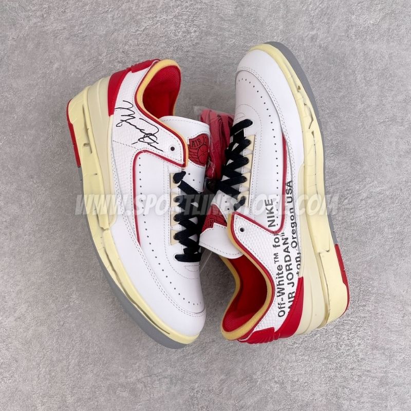 Tênis Air Jordan 2 Retrô Low SP Off-White White Red - DJ4375-106 ...