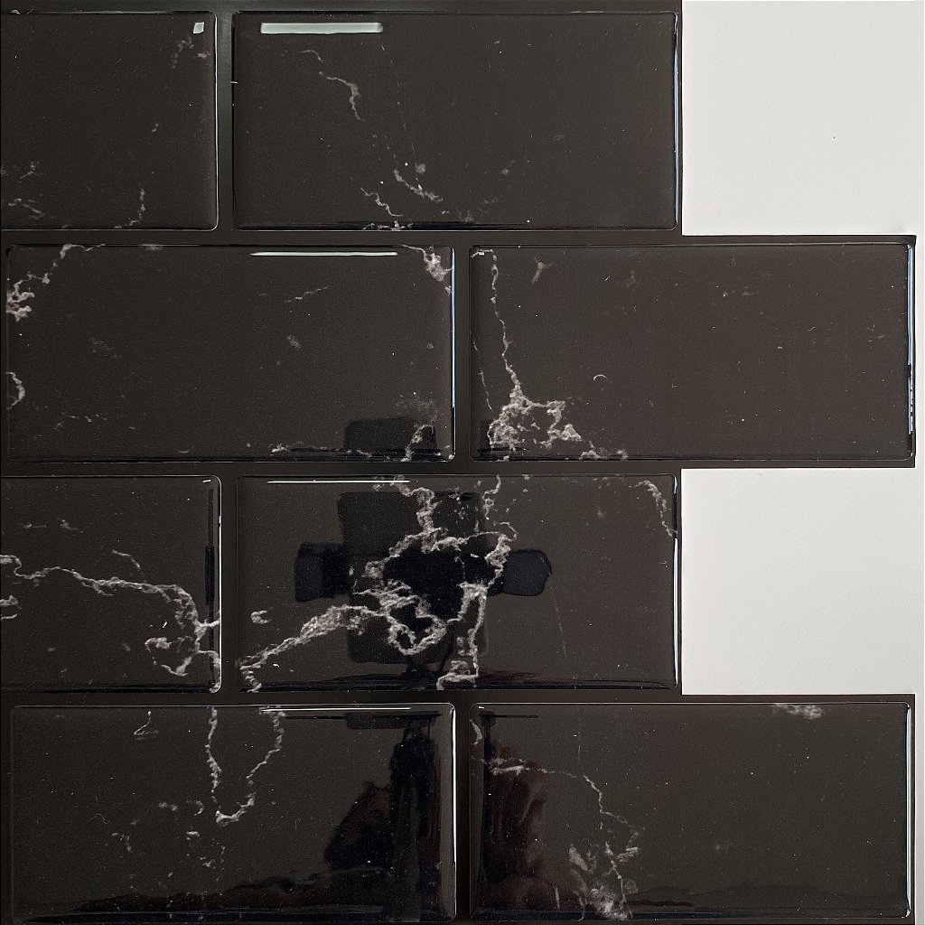Textura De Azulejo Preto Brilhante Placas De Azulejos De Porcelana De