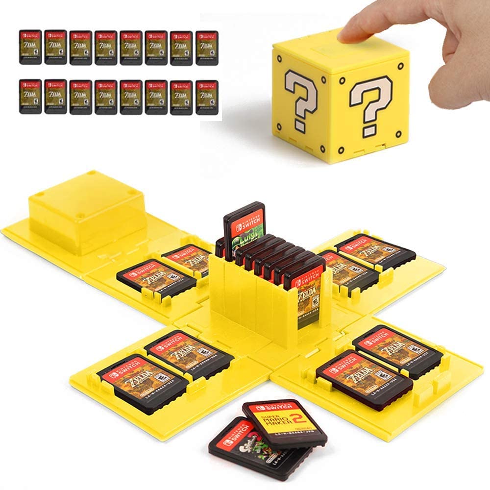 Estojo Premium Game Card 16 Slots Question Block YELLOW Stop Games A loja de games mais completa de BH