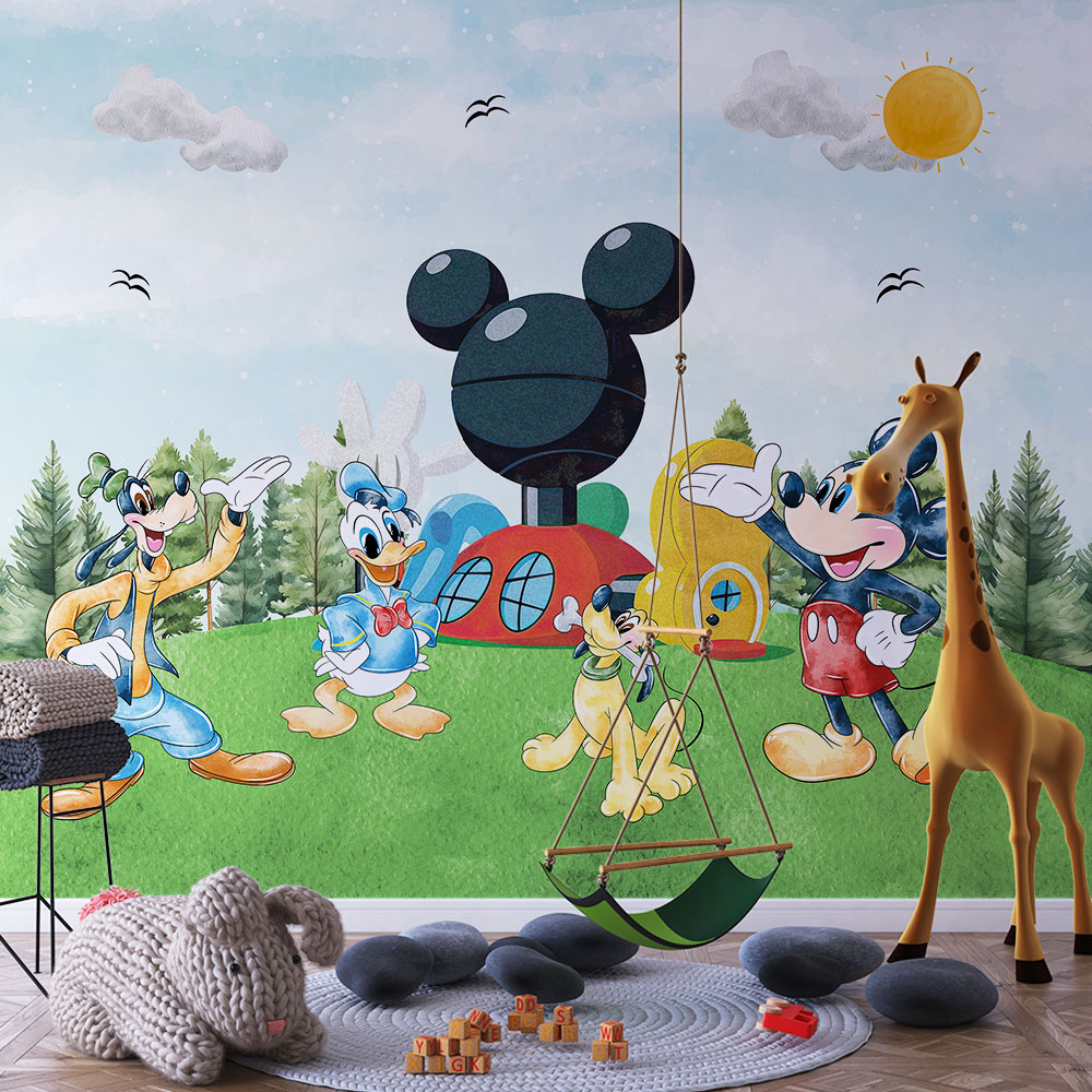 Casa Dos Desenhos Animados Papel De Parede Papel De Parede 3D