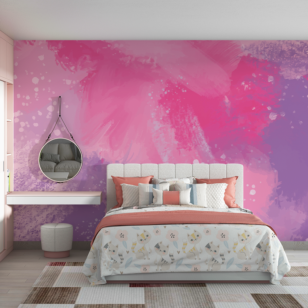 Papel De Parede Roxo Rosa