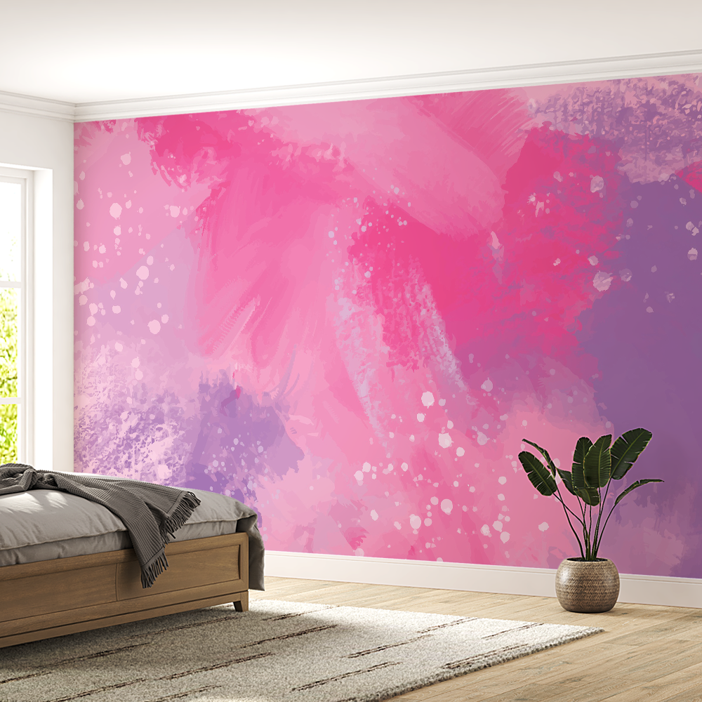 Papel De Parede Rosa E Roxo