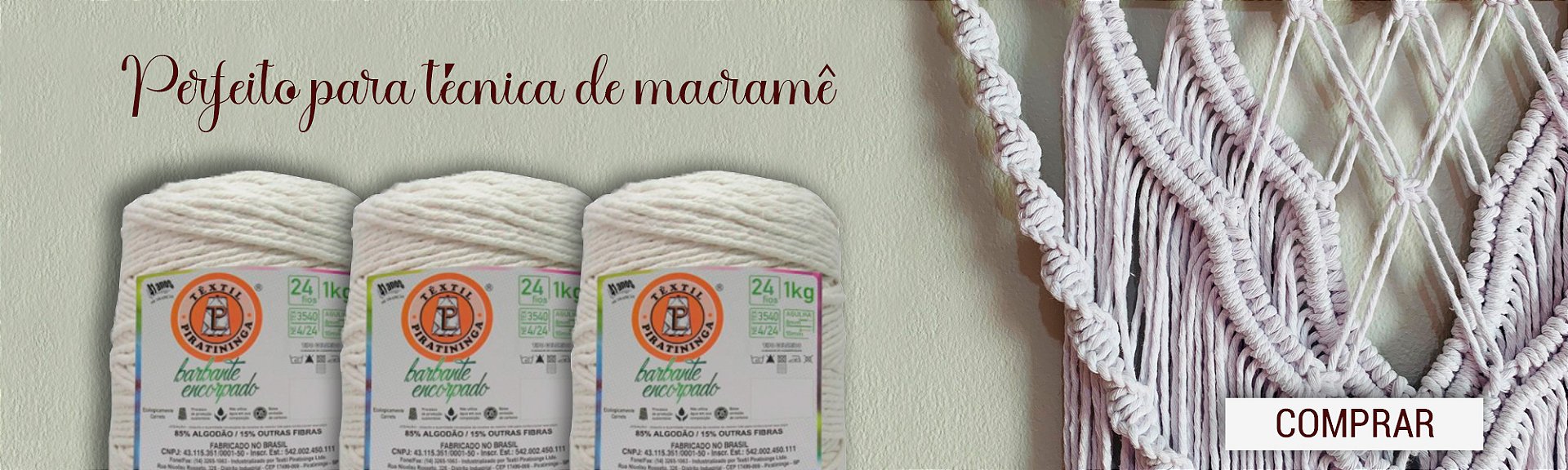 Linha Mollet - Barbantes e Linhas Piratininga | Para quem ama crochetar!