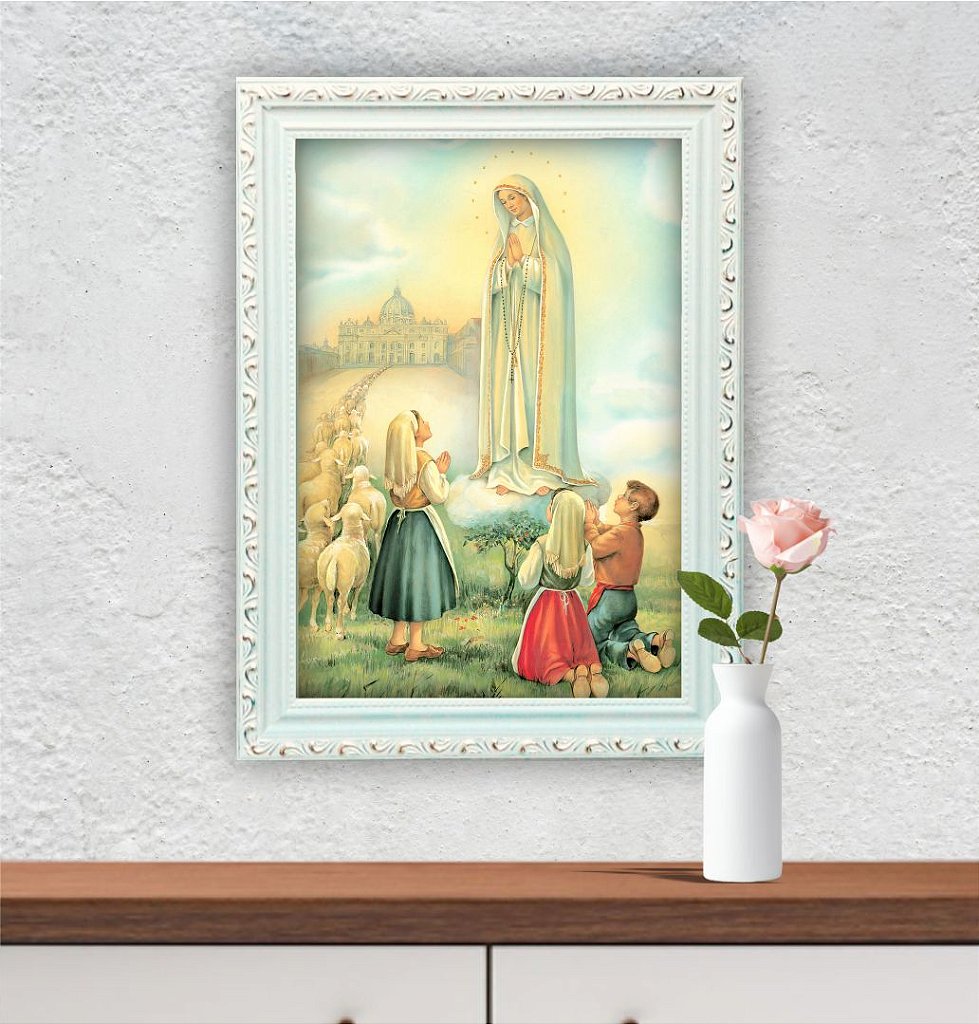 Quadro Nossa Senhora De Fatima Quadro Nossa Senhora De Fátima Ave