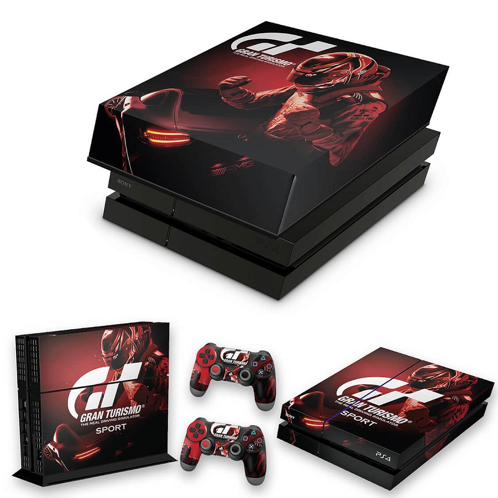 KIT PS4 Slim Skin e Capa Anti Poeira Gran Turismo