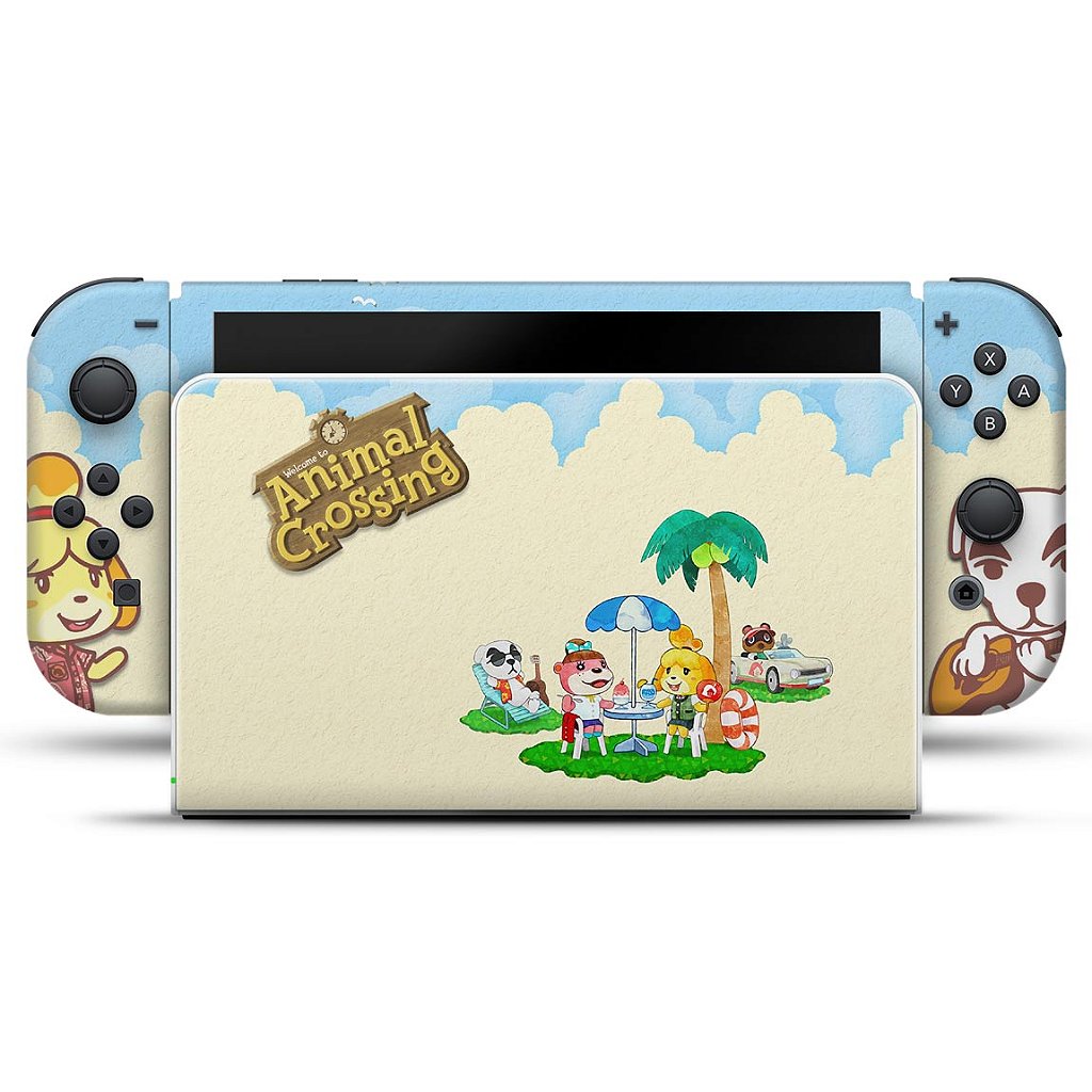 Skin Para Nintendo Switch Adesivo Animal Crossing Pop Arte Skins
