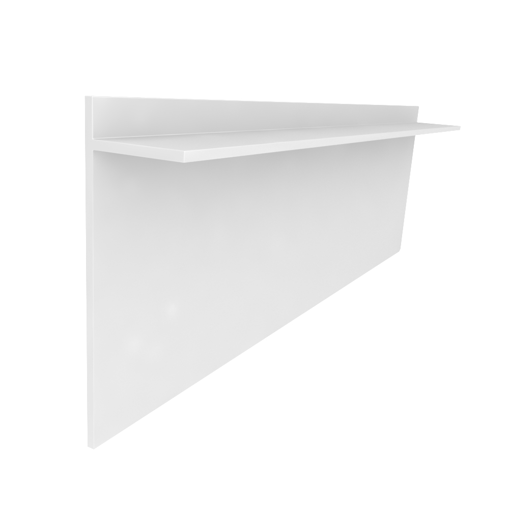 Perfil Rodapé Invertido 3m LHD para embutimento em parede Alvenaria ...