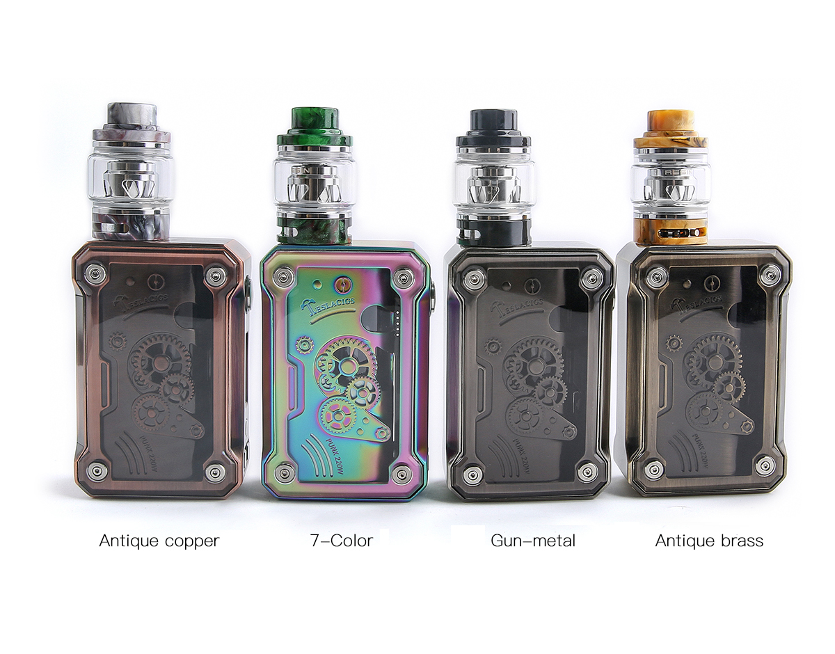 Kit Vape Punk 220w c/ tanque resina - TESLA - Cia do Vapor