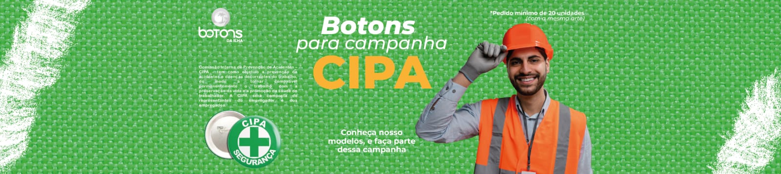 Sua loja de botons personalizados on-line