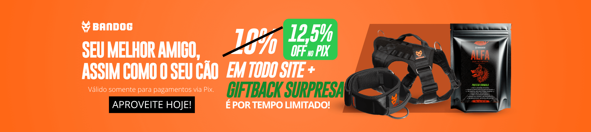 Peitorais fortes. Segurança e conforto absolutos para todo cachorro.