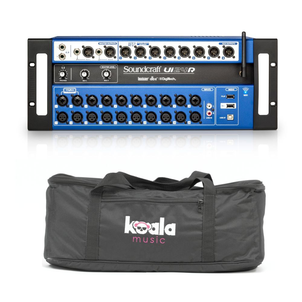 Soundcraft Ui24R Rack Mount Digital Mixer With Wi-Fi Tablet