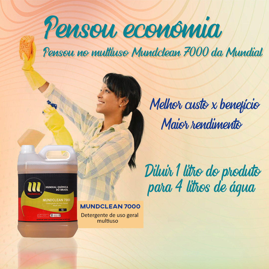 Multiuso - Mundclean 7000 - 5 L - Loja Mundial Quimica Maceno