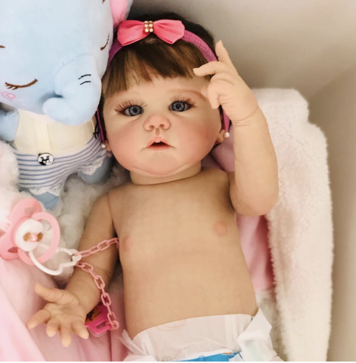 BEBÊ REBORN SUNNY VINIL SILICONADO HIPER REALISTA PRONTA ENTREGA ...