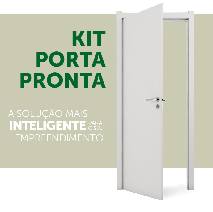 Kit Montado Porta Pronta Branco - Inova Portas - (44) 3301-8464