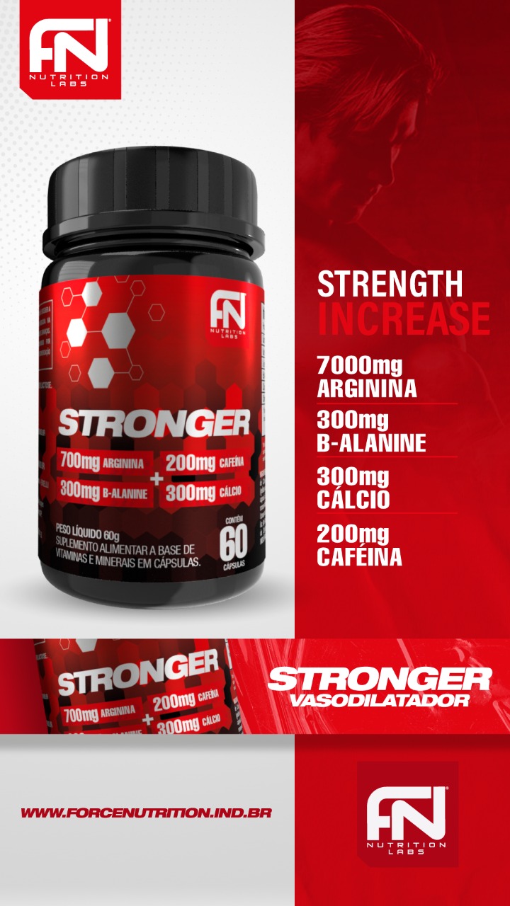 Stronger Vasodilatador - Aumento de Força 60 Capsulas FN - Force ...