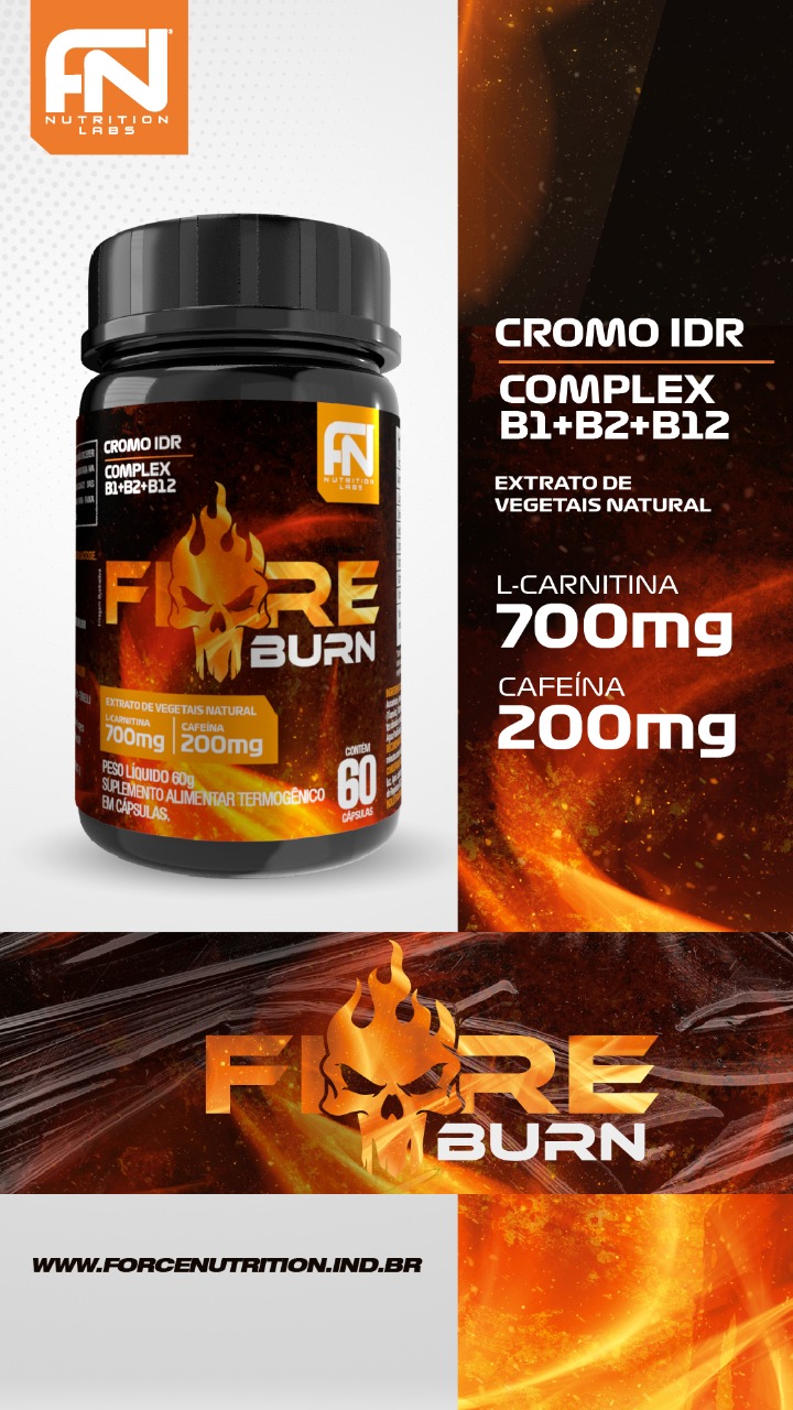 Termogênico Fire Burn Force Nutrition Labs FN - Force Nutrition Labs