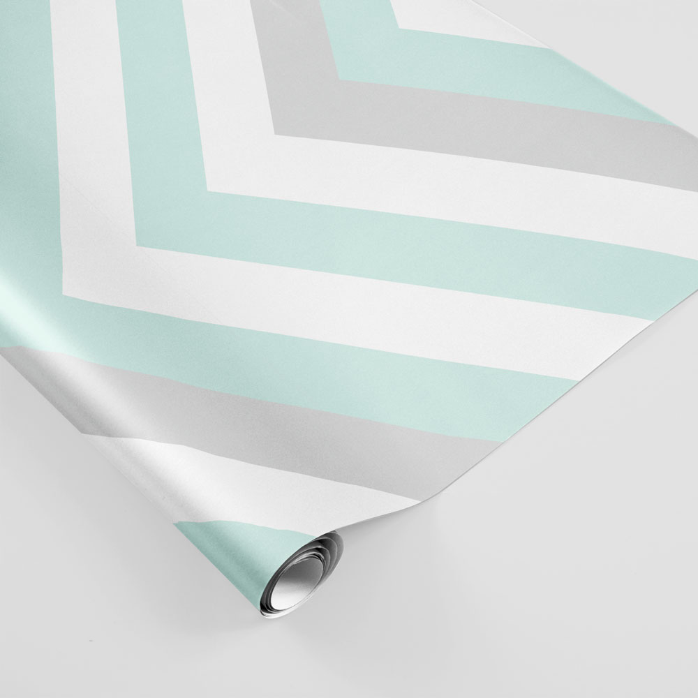 Fundo Chevron Menta Claro