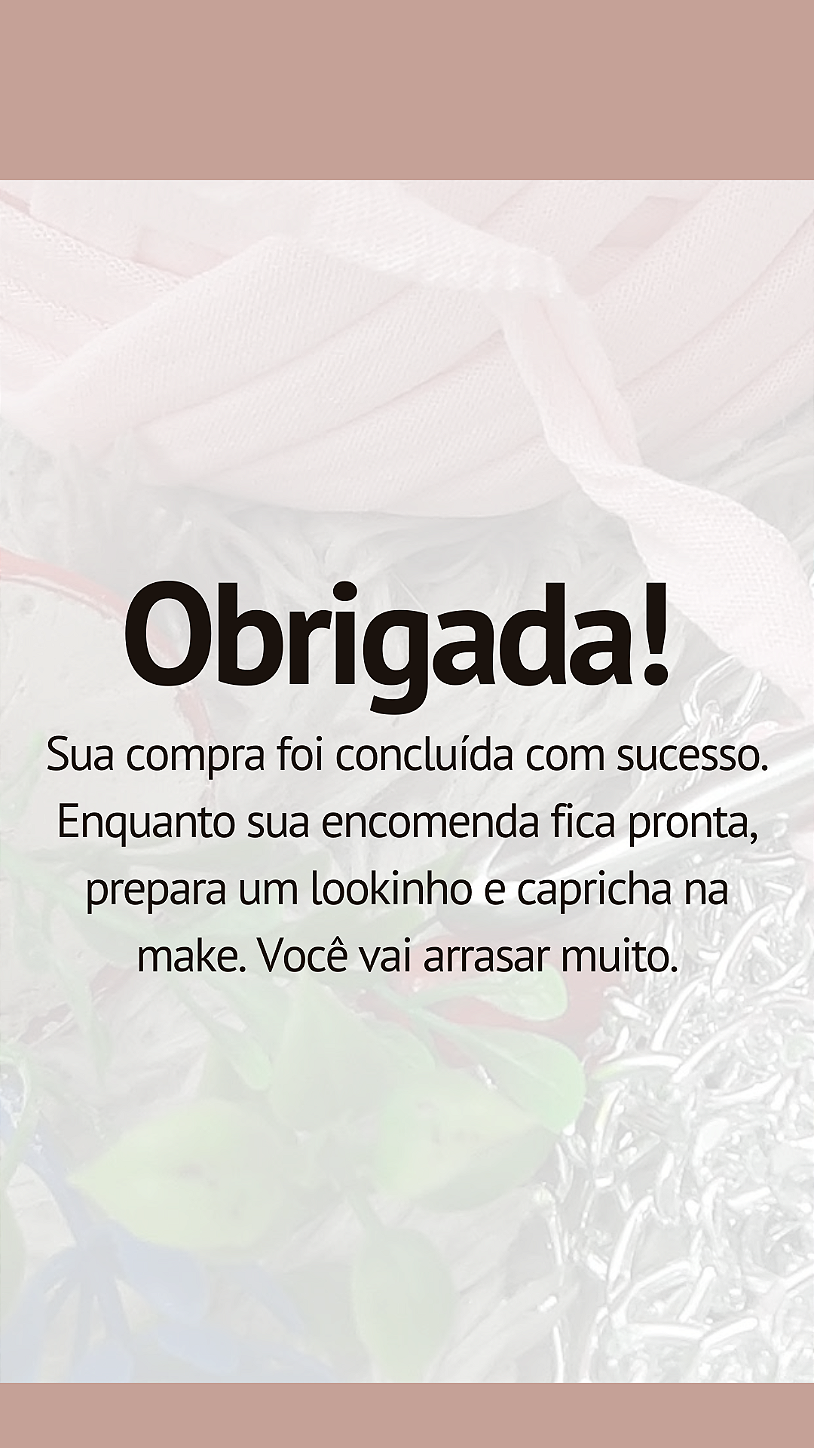 Compra Concluída! - Ella Bolsas de Crochê