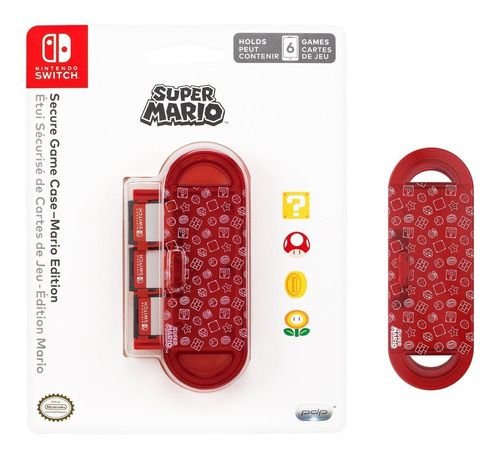 Secure Game Case Card Mario 6 Jogos Nintendo Switch Carvalho Games