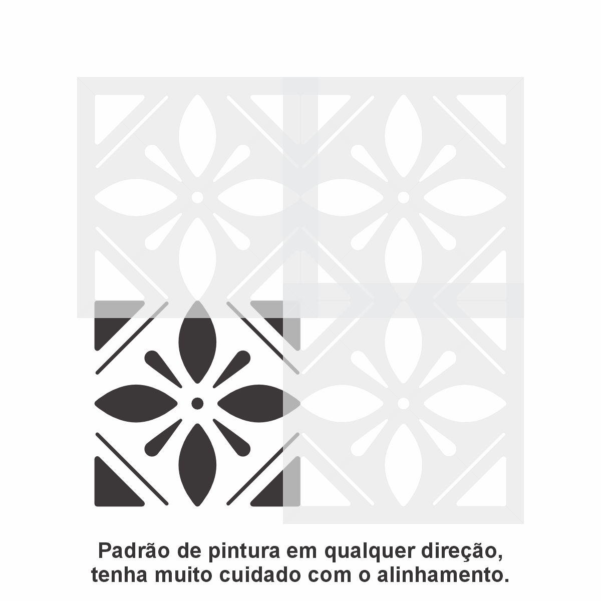 Stencil Para Pintura de Piso Geo - Números de Casas - Números e Letras ...