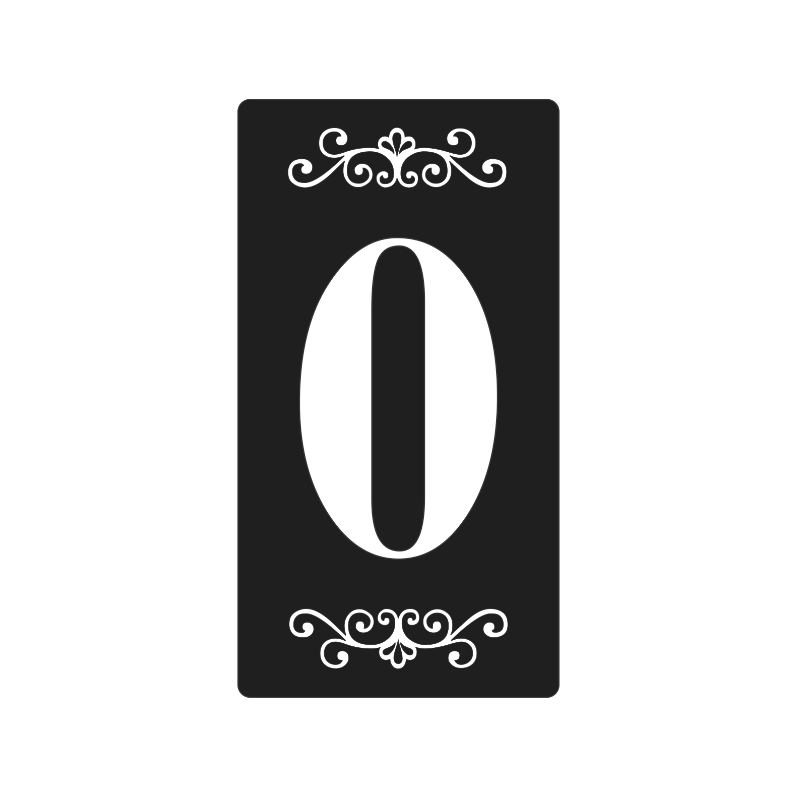 Placa Numerada de Acrílico para Apartamento - Números de Casas ...
