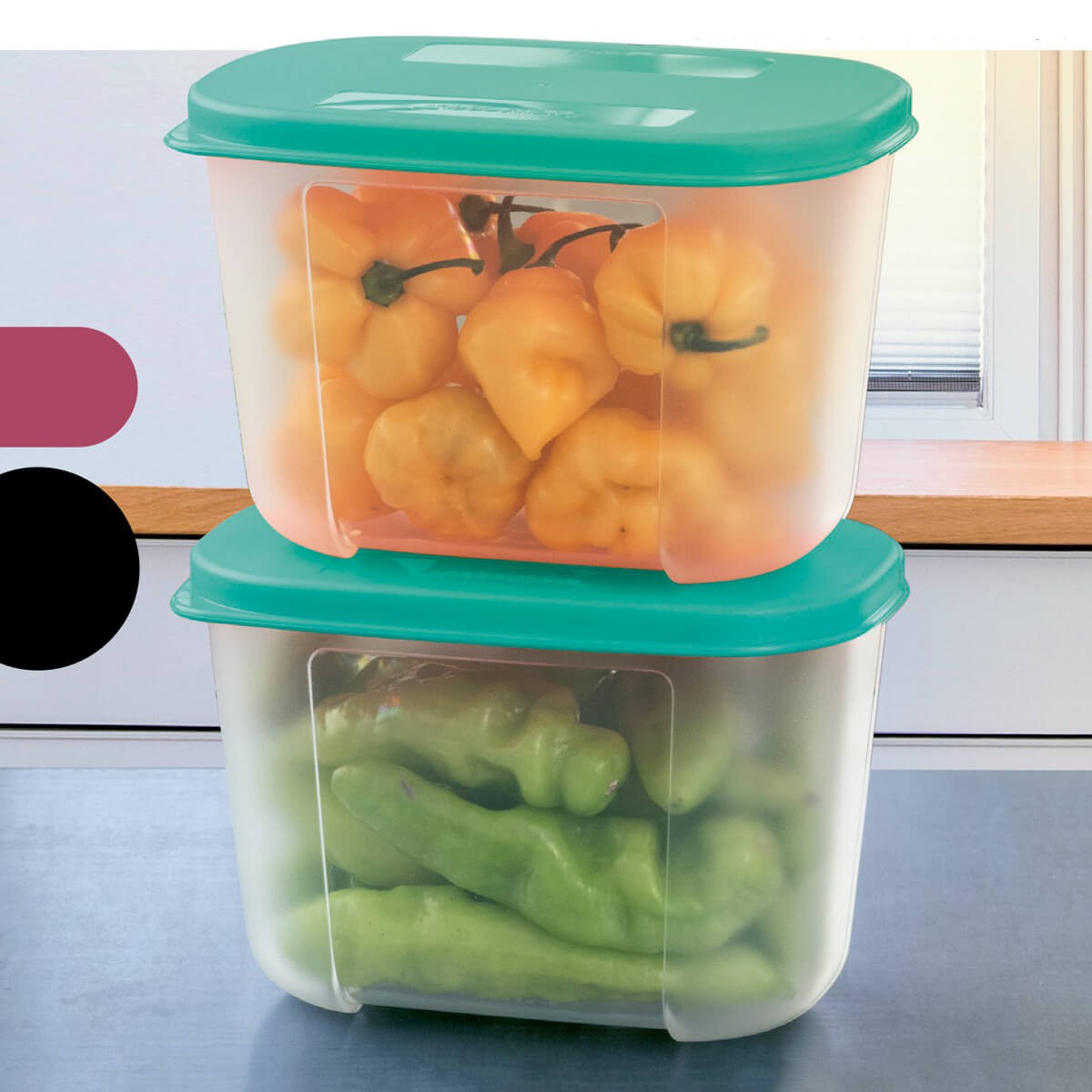 Kit Tupperware Refri Fresh Mini 300ml 2 Peças Várias Cores - Comprar ...