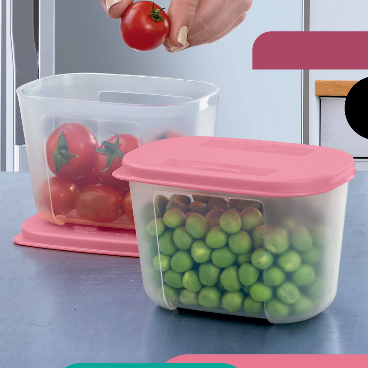 Kit Tupperware Refri Fresh Mini 300ml 2 Peças Várias Cores - Comprar ...