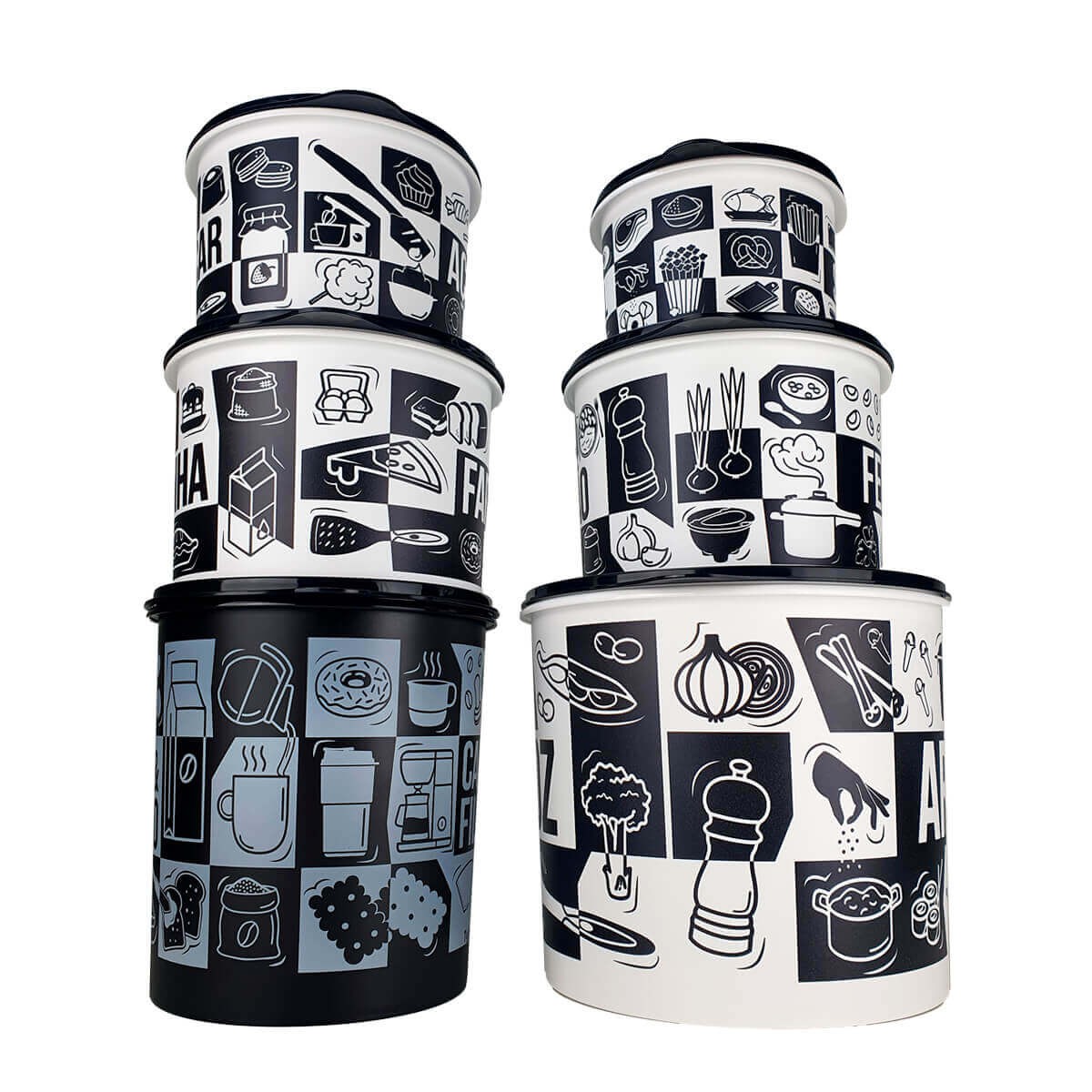 Kit Tupperware Caixa de Mantimentos Pop Box PB 6 peças - Comprar ...