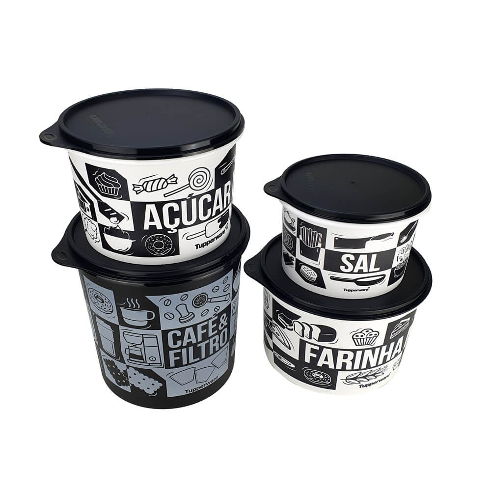 Kit Tupperware Caixa de Mantimentos Pop Box PB 4 peças - Comprar ...