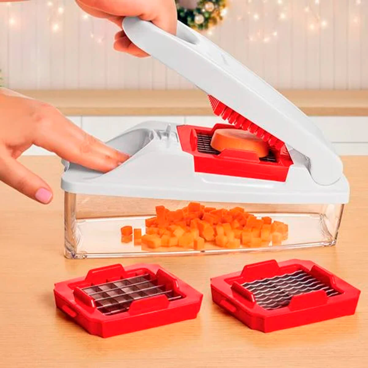 Kit Tupperware Cortador Multiuso Super Dicer - Cortes perfeitos ...