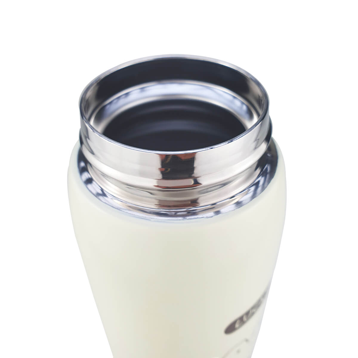 Garrafa Térmica Inox Trava e Canudo 500ml Creme Lucky - Comprar ...