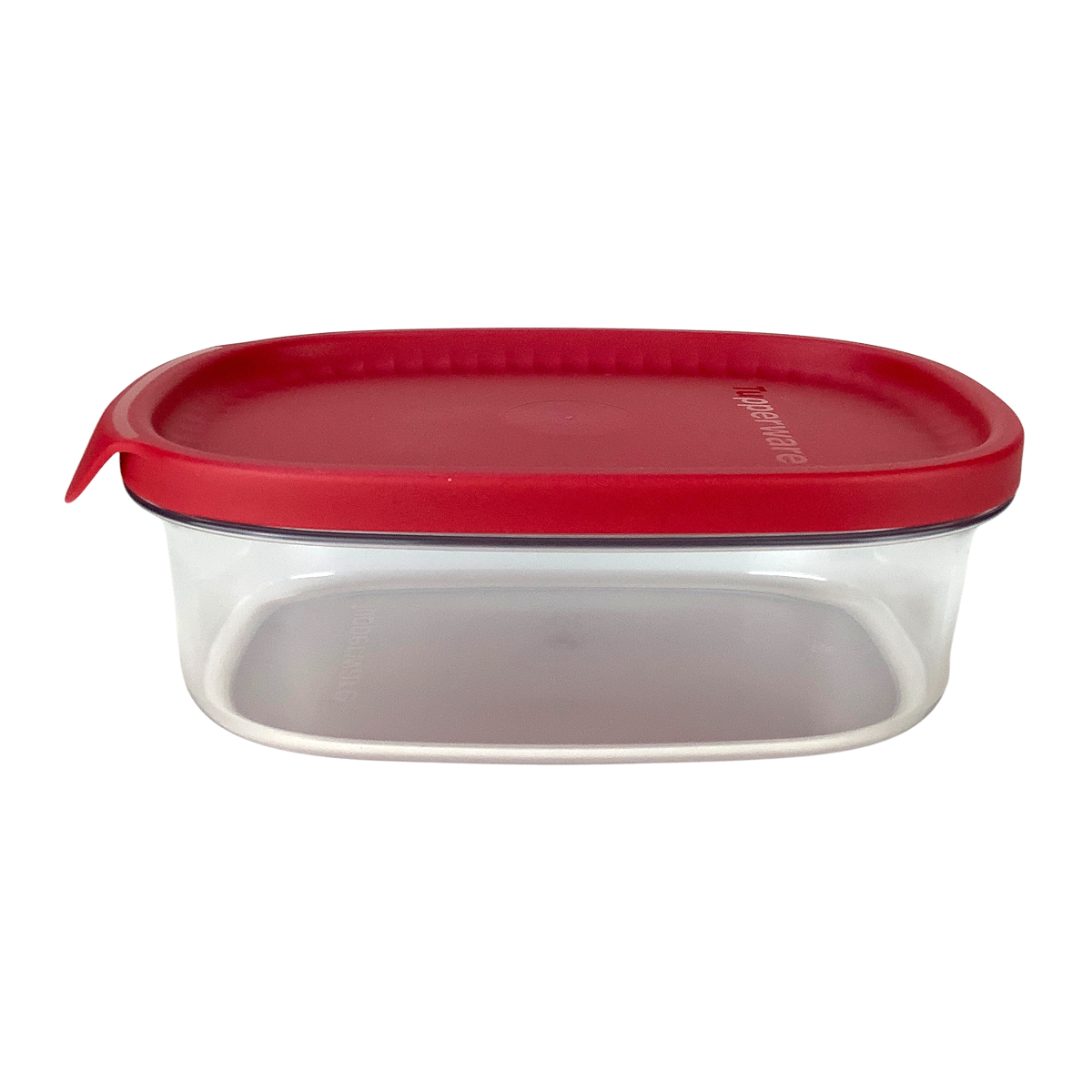 Tupperware Ultra Clear Oval 500ml Transparente e Vermelho - Comprar ...