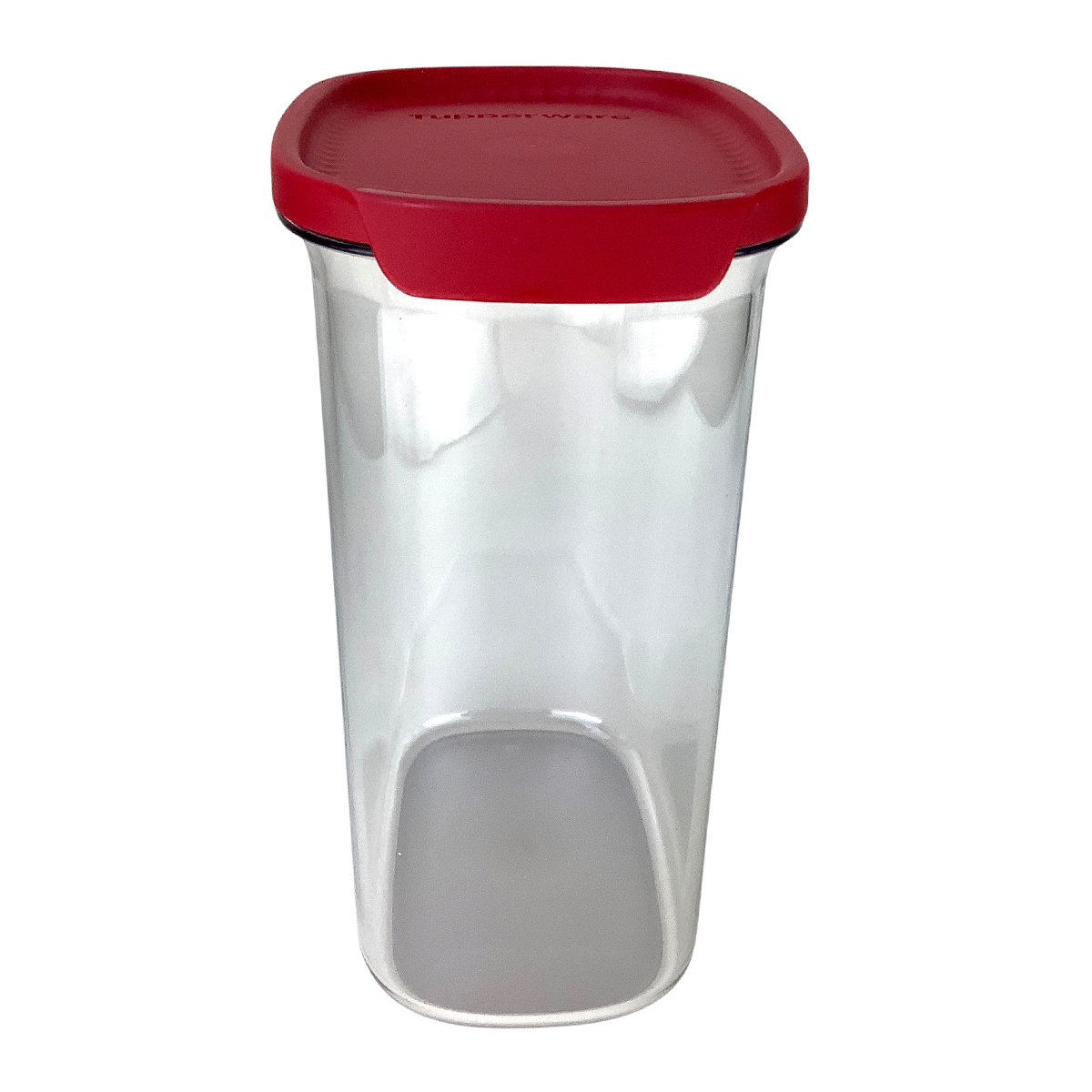Tupperware Ultra Clear Oval 2,2 litros Transparente e Vermelho ...