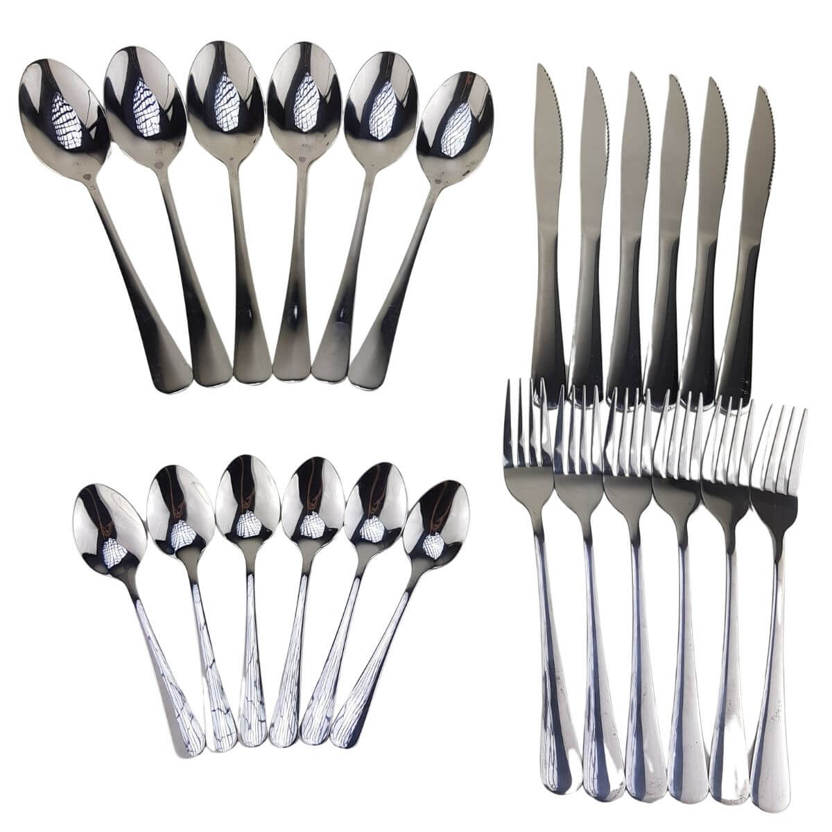 Faqueiro Inox Stainless Steel Jogo 24 peças Talheres - Comprar ...