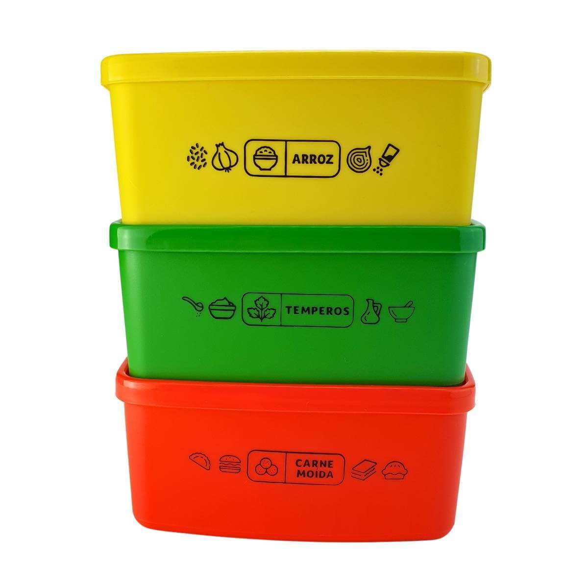 Kit Tupperware Jeitosinho Mix Carne Arroz Temperos 400ml 3 pc - Comprar ...