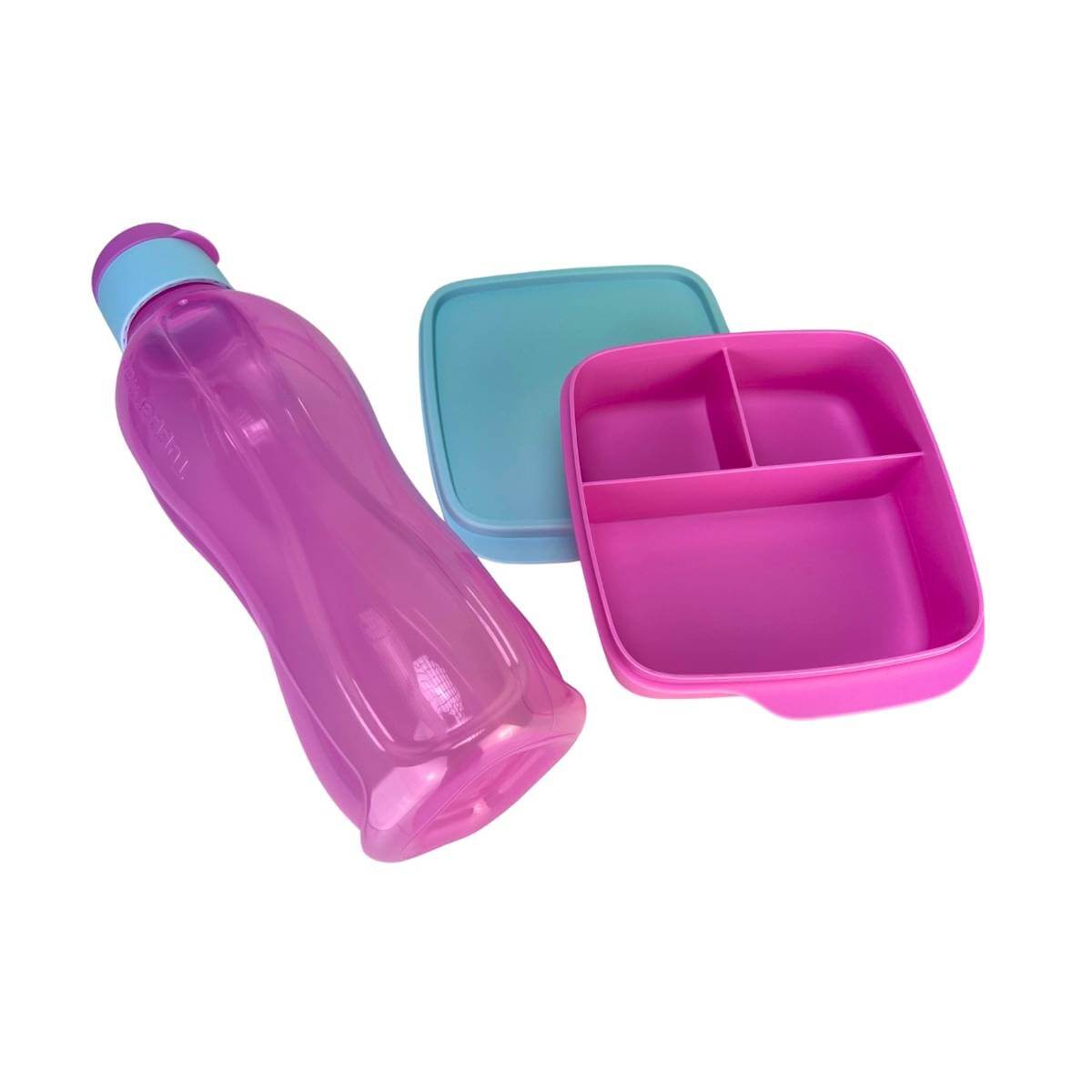 Kit Garrafa Tupperware Eco Tupper Plus 1 Litro Basic Line Divisória