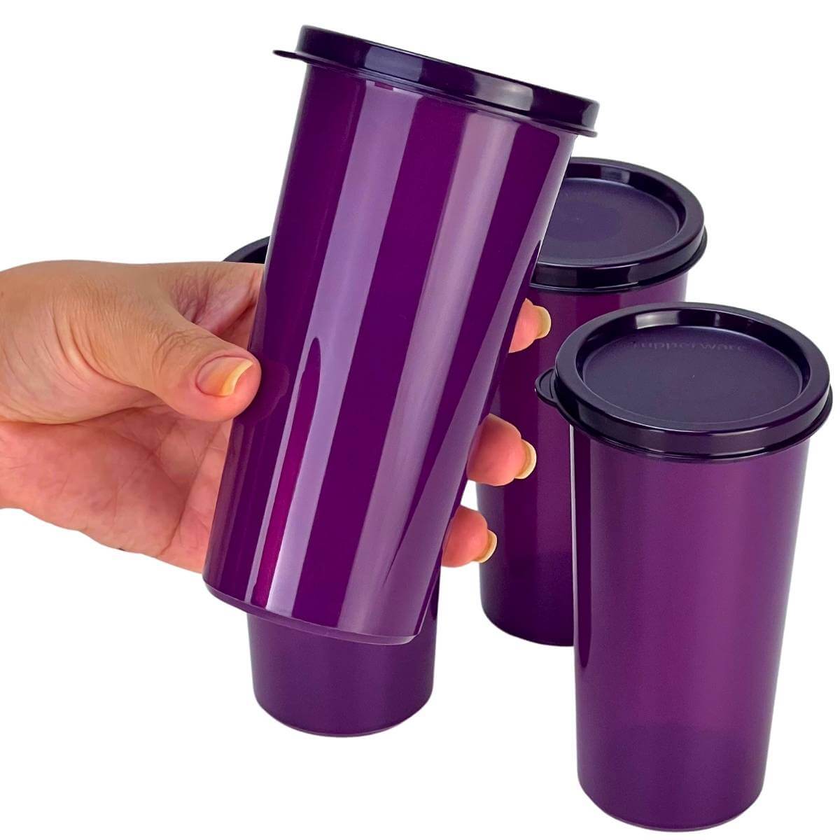 Kit Tupperware Copo 265ml Roxo 4 peças - Comprar Tupperware Online ...