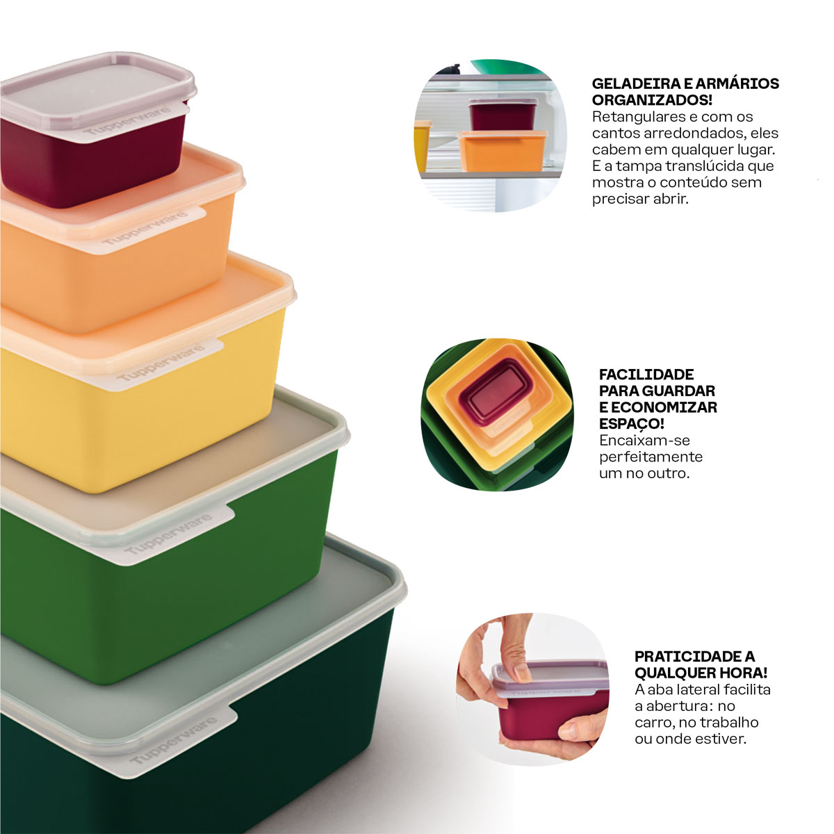 Tupperware kit Basic Line 5 peças - Comprar Tupperware Online? Wareshop ...