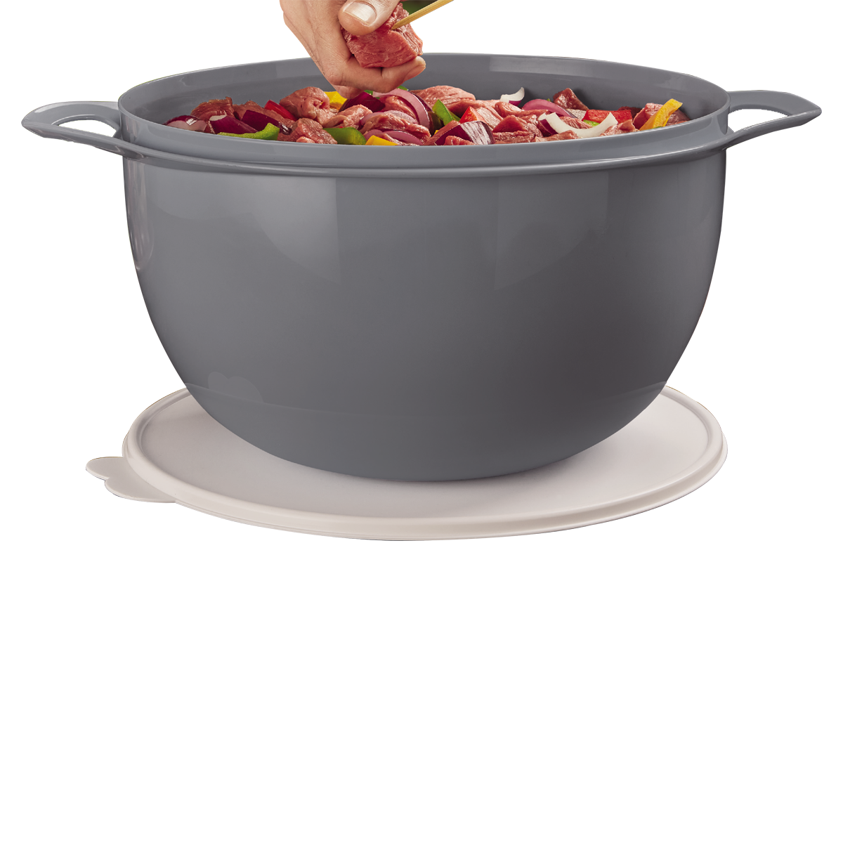 Tupperware Mega Criativa 10 litros Cinza - Comprar Tupperware Online? Wareshop - Loja Mundo ...