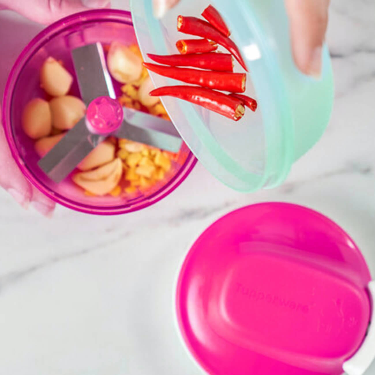 Tupperware Turbo Chef Supersonic 300ml Rosa Processador - Comprar ...