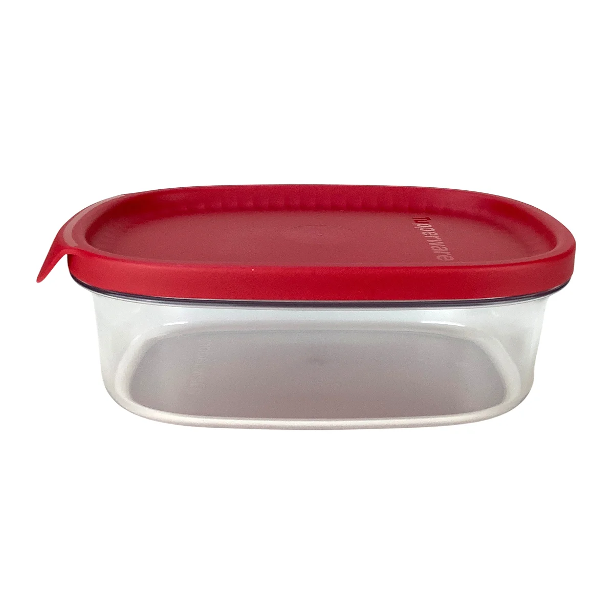 Kit Tupperware Ultra Clear Oval 500ml Transparente e Vermelho 2 peças ...
