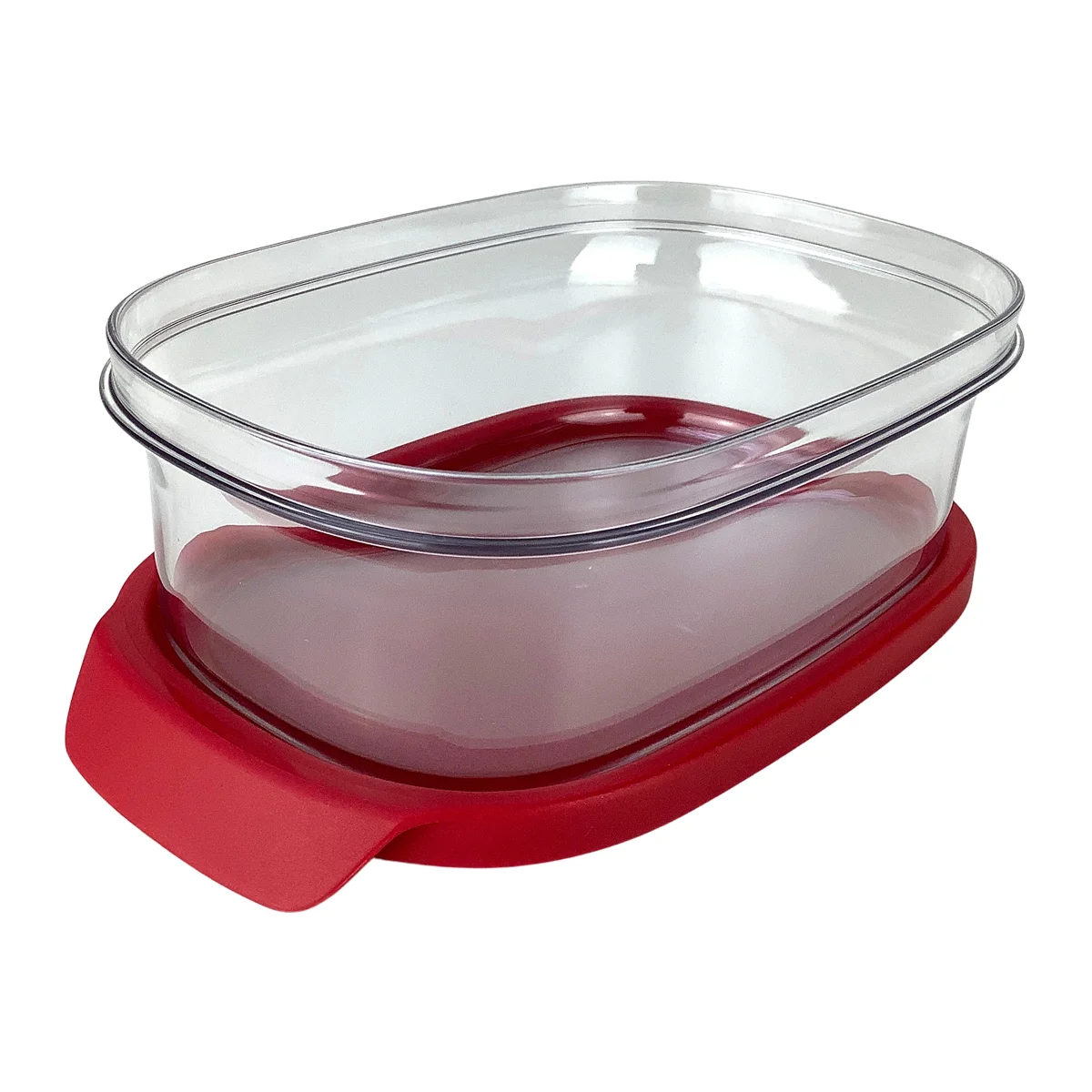 Kit Tupperware Ultra Clear Oval 500ml Transparente e Vermelho 2 peças ...