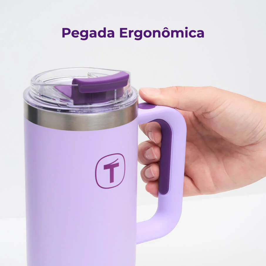 Copo Tupperware Térmico Big T Tumblers 1,1 litro Lilás - Comprar ...