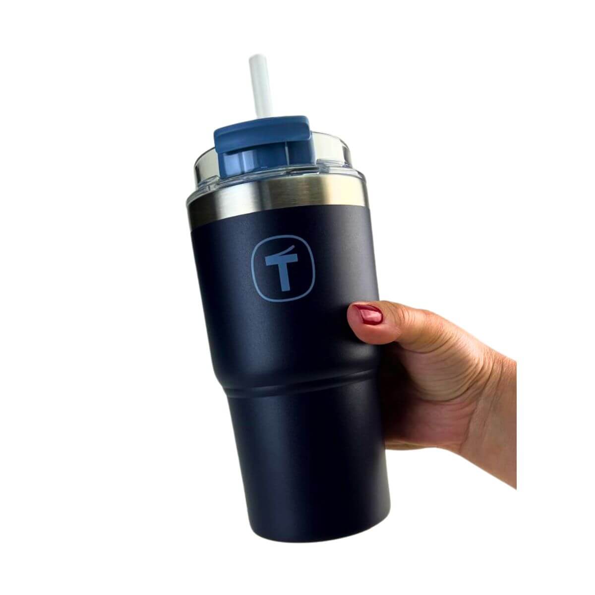 Copo Tupperware Térmico Big T com Canudo 630ml Mar Profundo - Comprar Tupperware Online ...