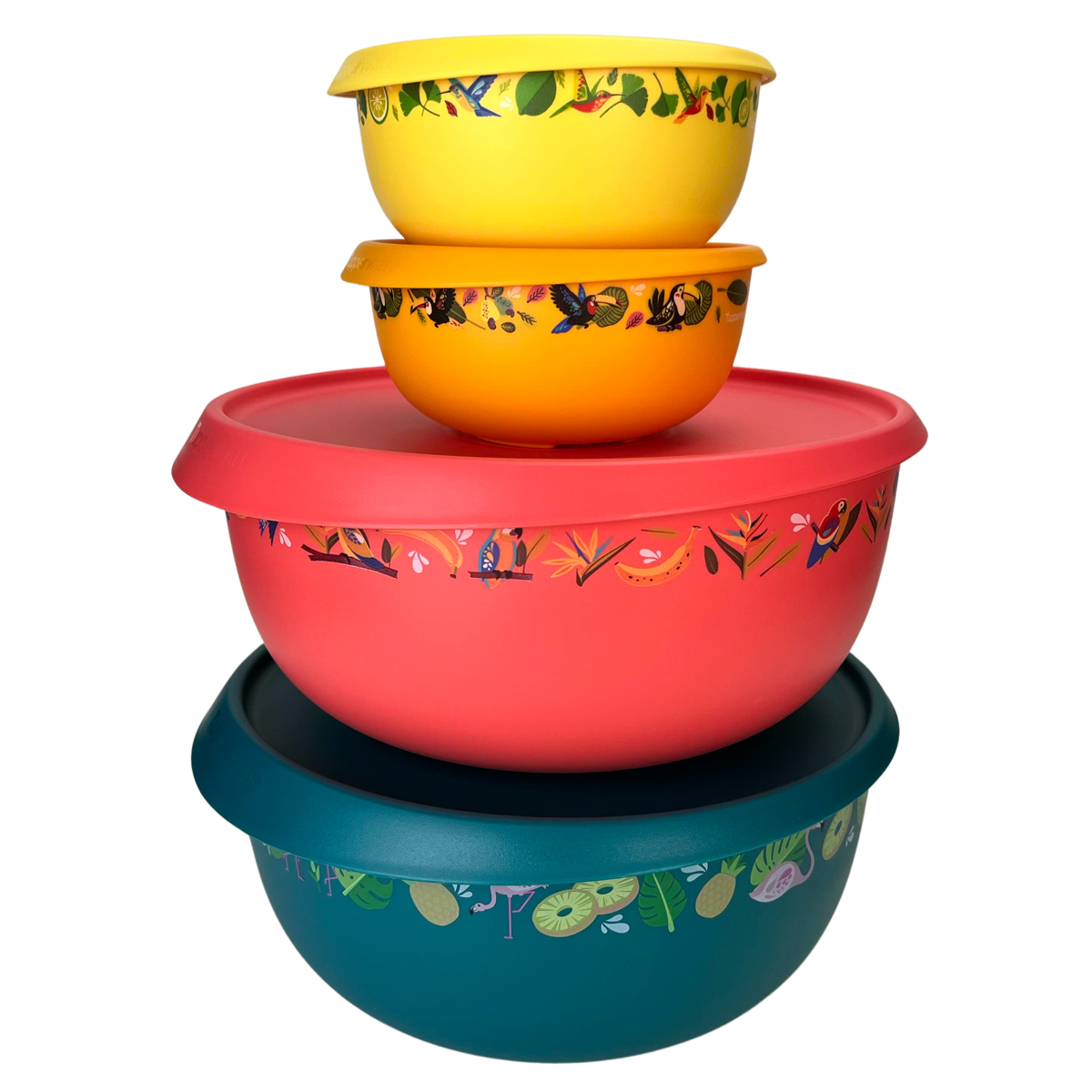 Kit Tupperware Tigela Toque Mágico Tropical 4 Peças - Comprar ...