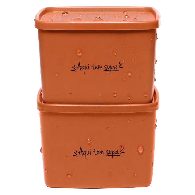 Tupperware Jeitoso Aqui tem Sopa 800ml Kit 2 peças - Comprar Tupperware ...